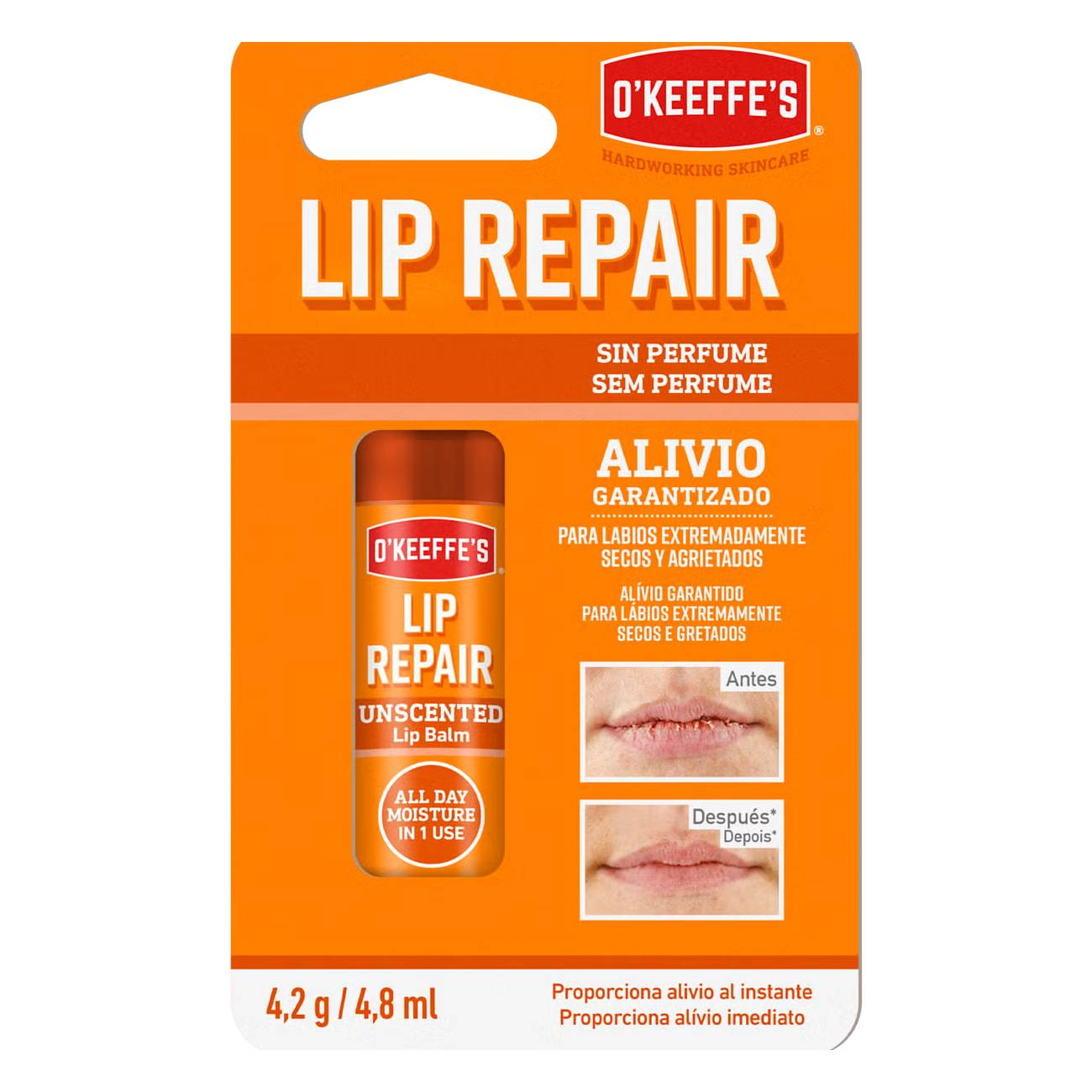 Okeeffes Lip Repair Stick Sem Perfume 4.2g