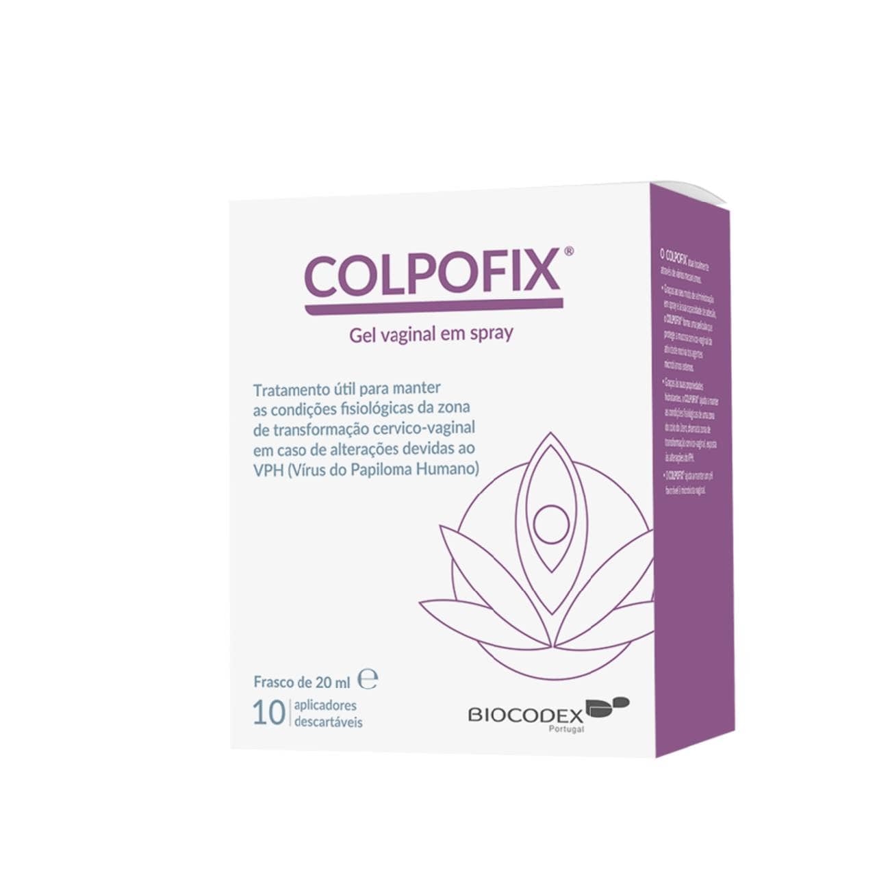 Colpofix Gel Vaginal em Spray 20ml + 10 aplicadores
